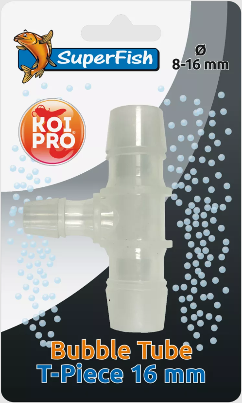 koi pro bubble tube t-stuk 8-16mm - Koi Pleasure